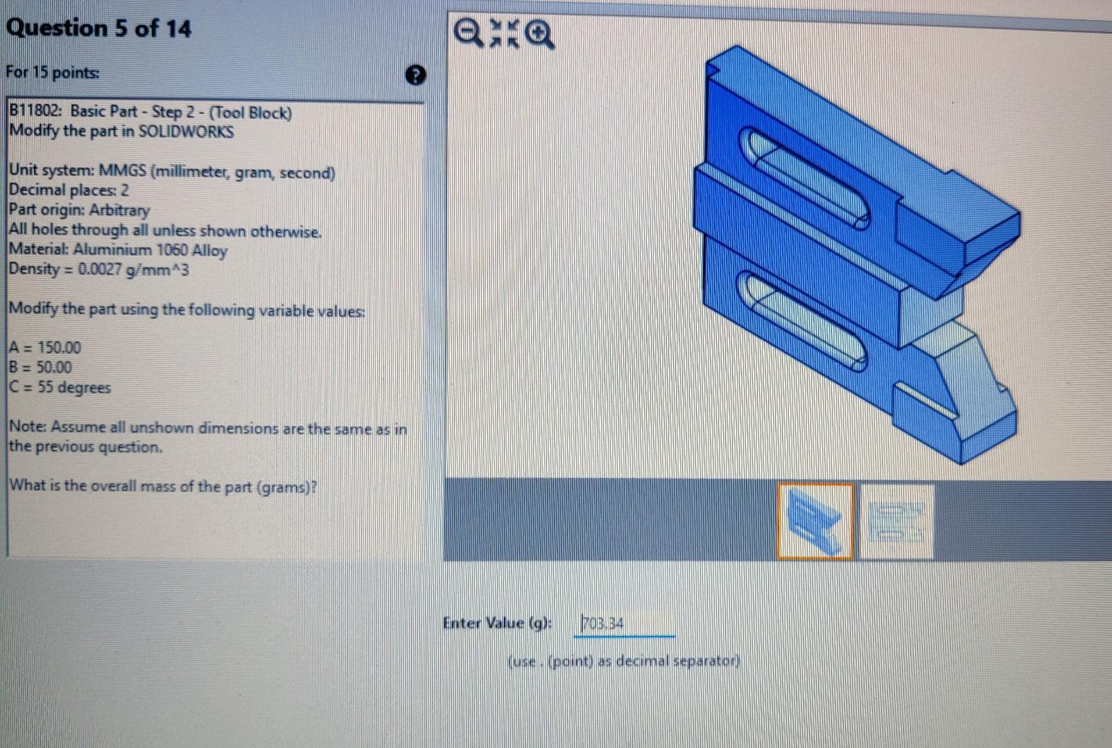 Solved B11801: Basic Part - Step 1 - (Tool Block) Build this | Chegg.com