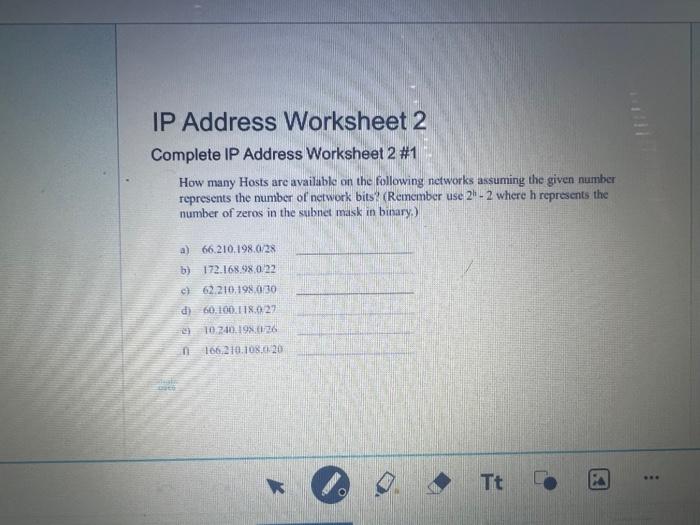 How many Hosts are available on the following | Chegg.com