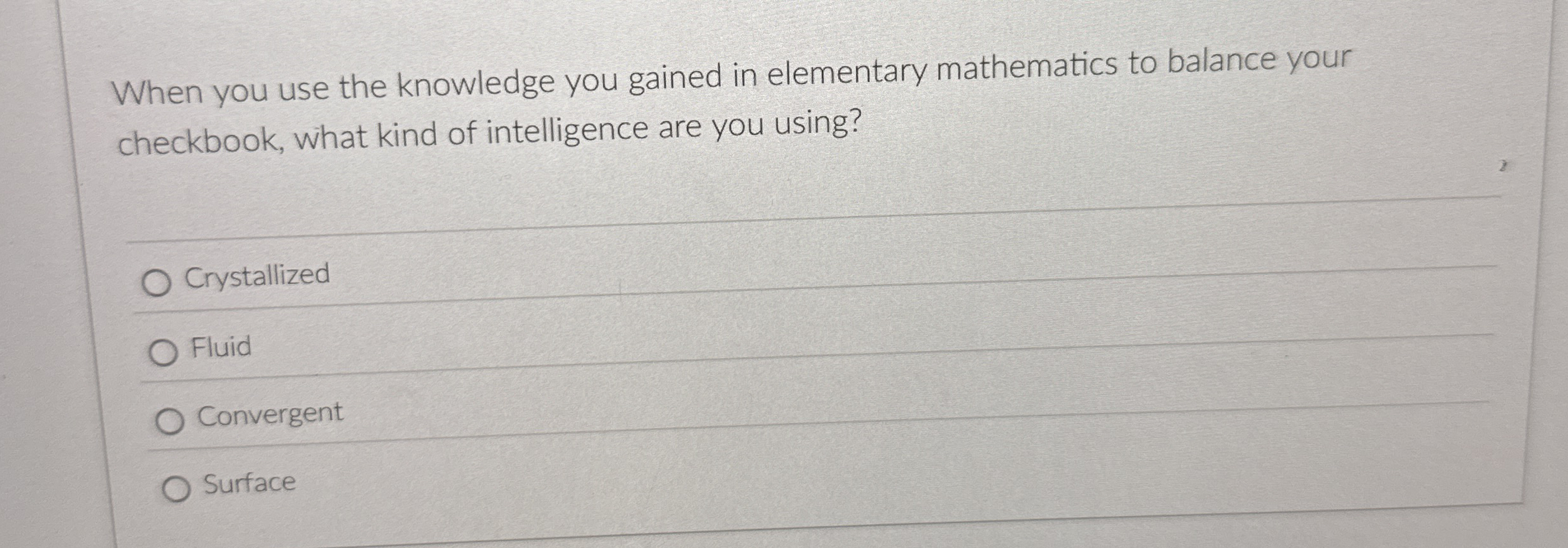 Solved When you use the knowledge you gained in elementary | Chegg.com