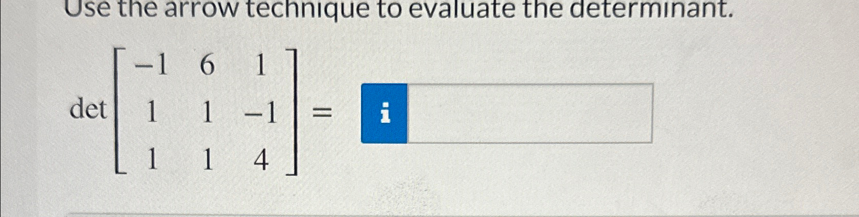 Solved Use the arrow technique to evaluate the | Chegg.com