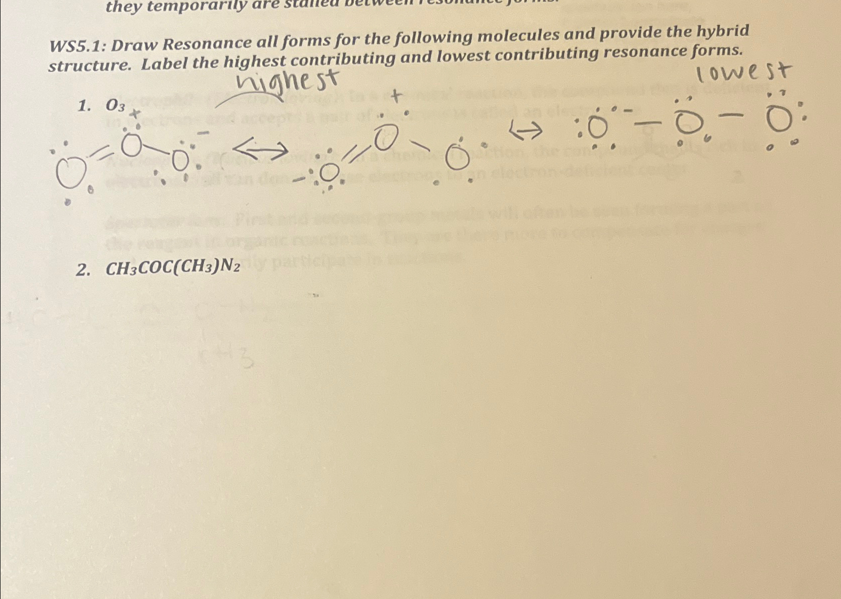 Solved Draw Resonance all forms for the following molecules | Chegg.com