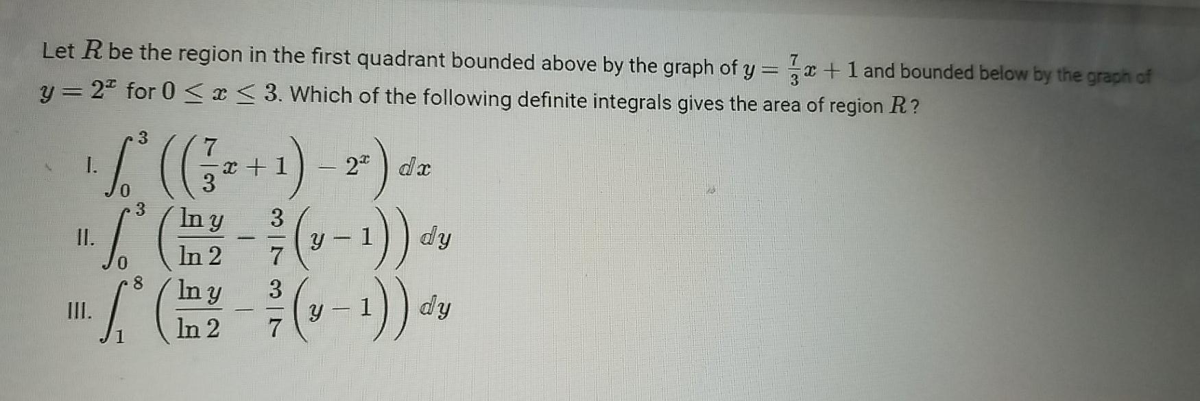 Solved Let R be the region in the first quadrant bounded | Chegg.com
