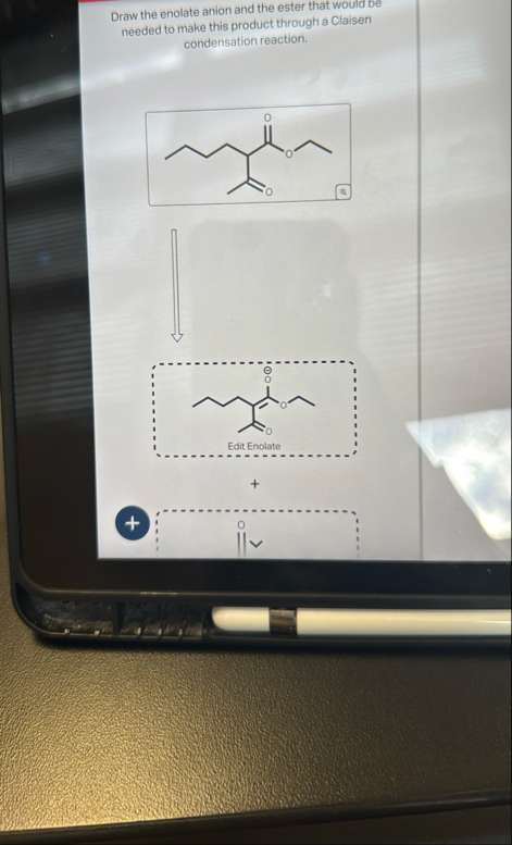 Solved Draw the enolate anion and the ester that would be | Chegg.com