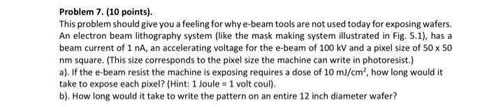 Solved Problem 7. (10 points). This problem should give you | Chegg.com