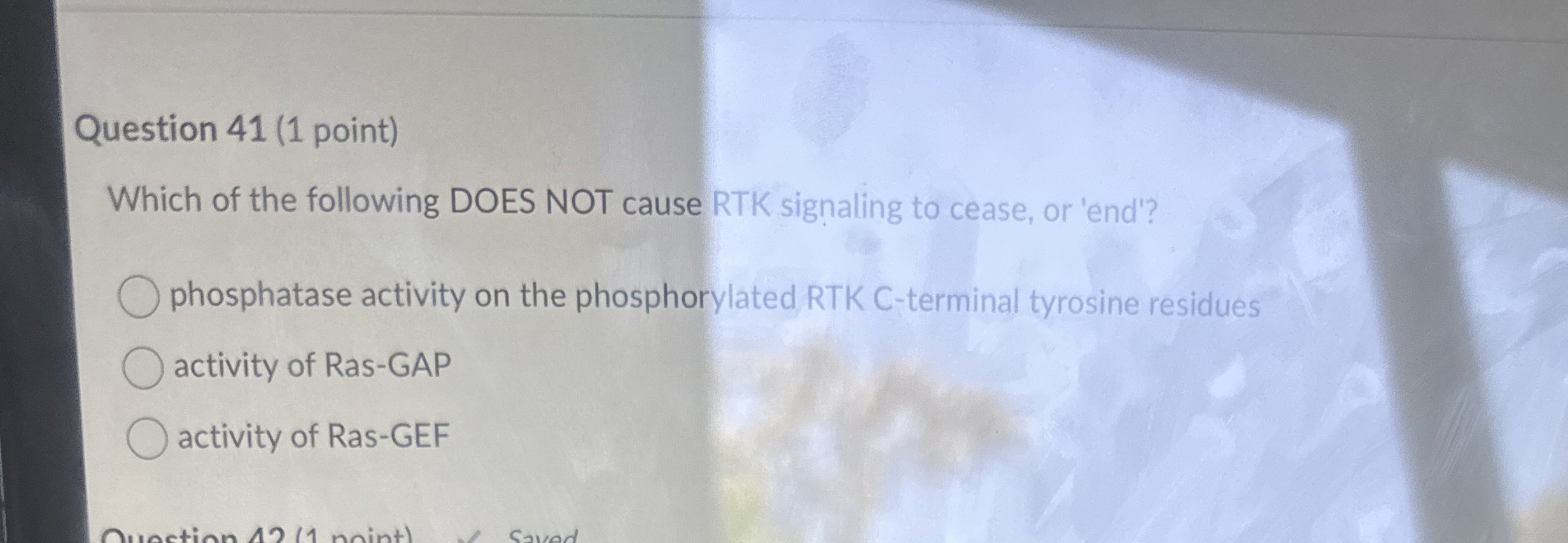 Solved Question 41 (1 ﻿point)Which of the following DOES NOT | Chegg.com