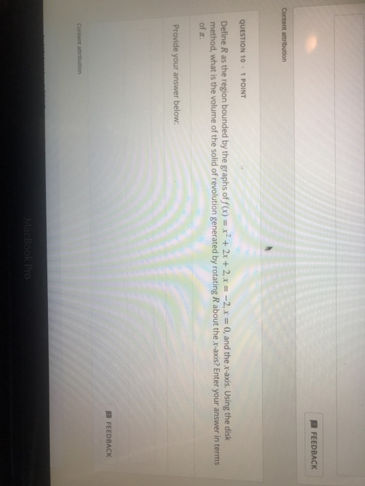 Solved FEEDBACK Content attribution QUESTION 10.1 POINT | Chegg.com