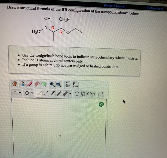 Solved (Review Topics) Draw a structural formula of the RR | Chegg.com