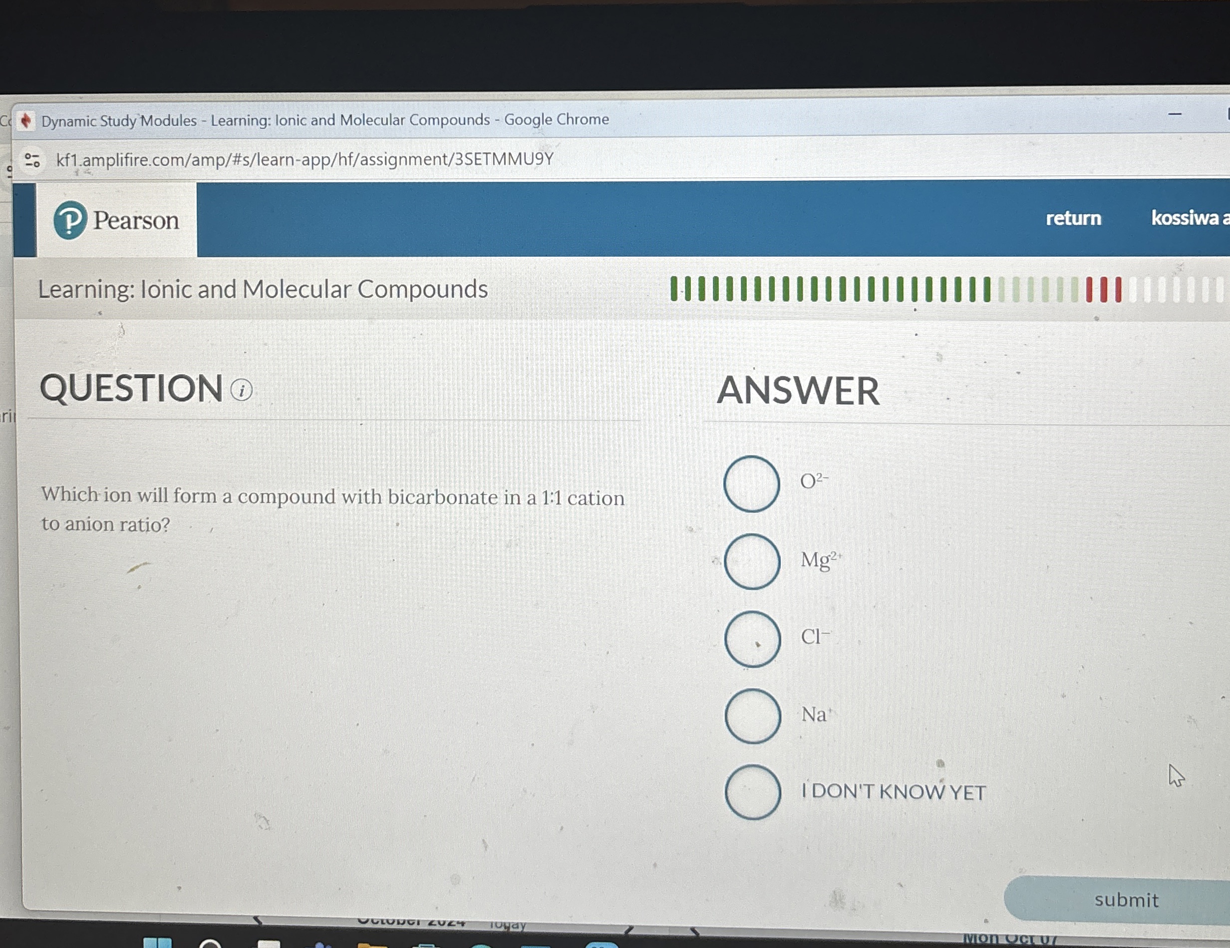 Solved Learning: Ionic and Molecular CompoundsQUESTION | Chegg.com