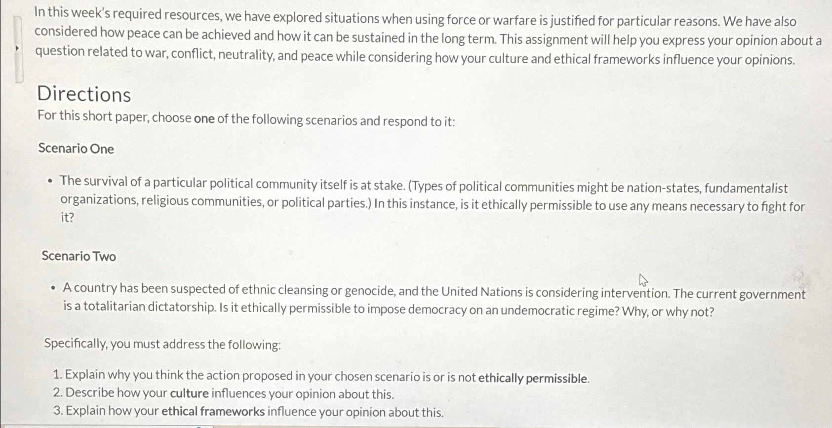 Solved In this week's required resources, we have explored | Chegg.com