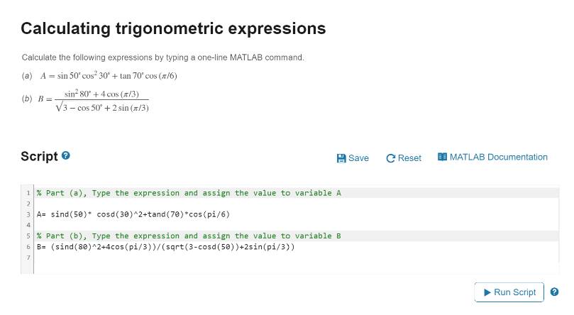 Solved Calculating trigonometric expressionsCalculate the | Chegg.com