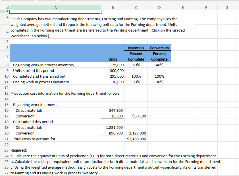 Solved Can you please answer questions with excel formula as | Chegg.com