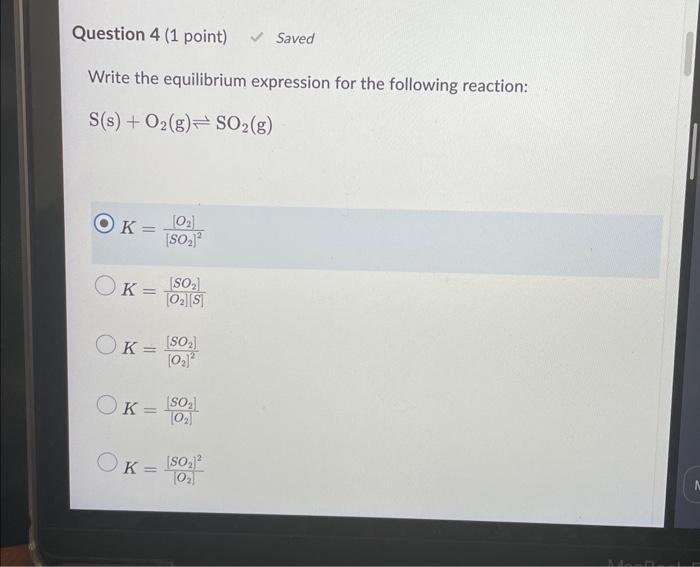 Solved Write the equilibrium expression for the following | Chegg.com