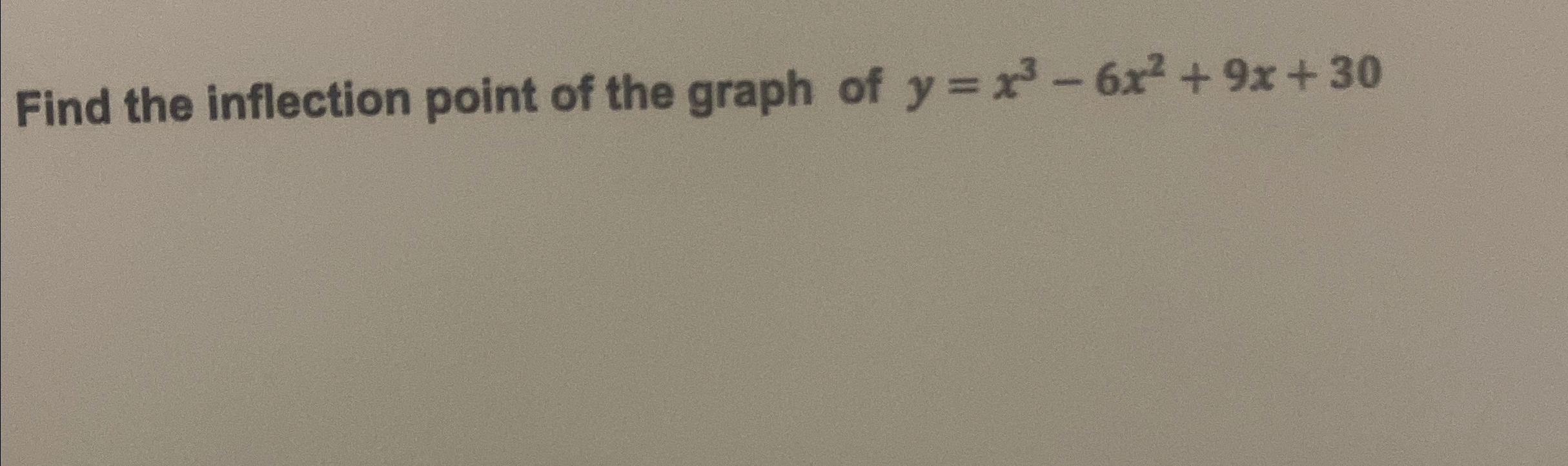 Solved Find the inflection point of the graph of | Chegg.com