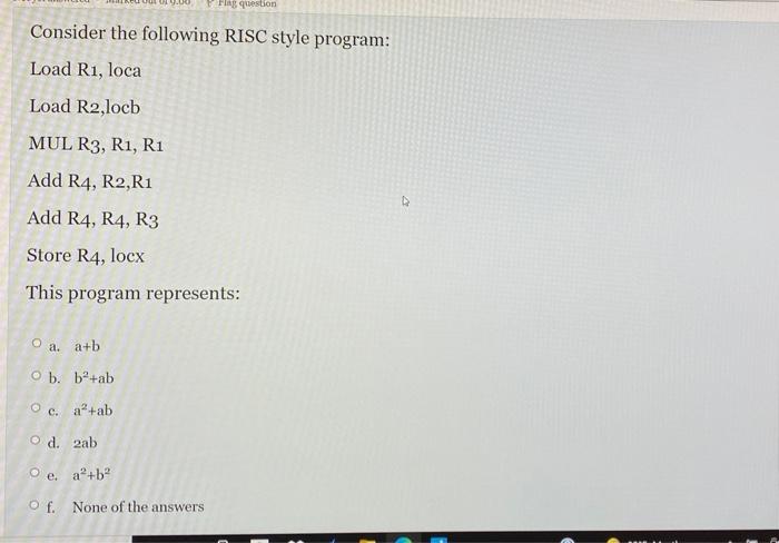 Solved As question Consider the following RISC style | Chegg.com Solved As question Consider the following RISC style | Chegg.com