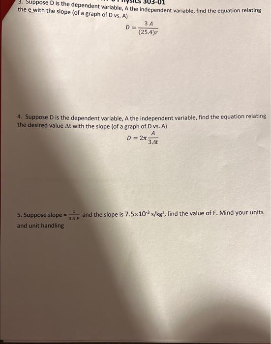 Solved 3. Suppose D is the dependent variable, A the | Chegg.com