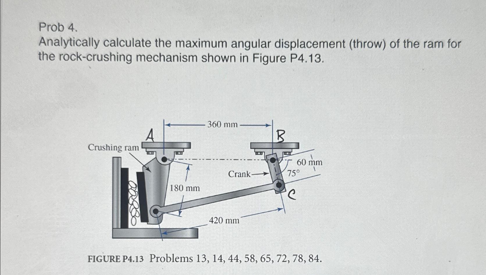 Prob 4.Analytically calculate the maximum angular | Chegg.com