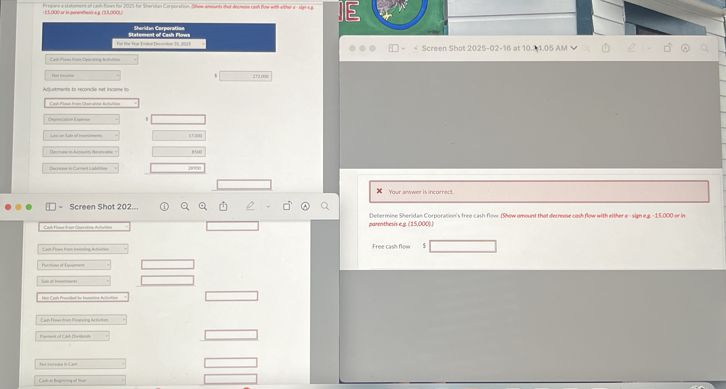 Prepare a statement of cash flows for 2025 ﻿for | Chegg.com