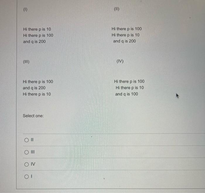 Solved D Question 10 Consider the following program segment: | Chegg.com
