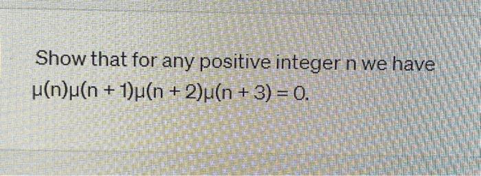 Solved Show that for any positive integer \\( n \\) we have | Chegg.com