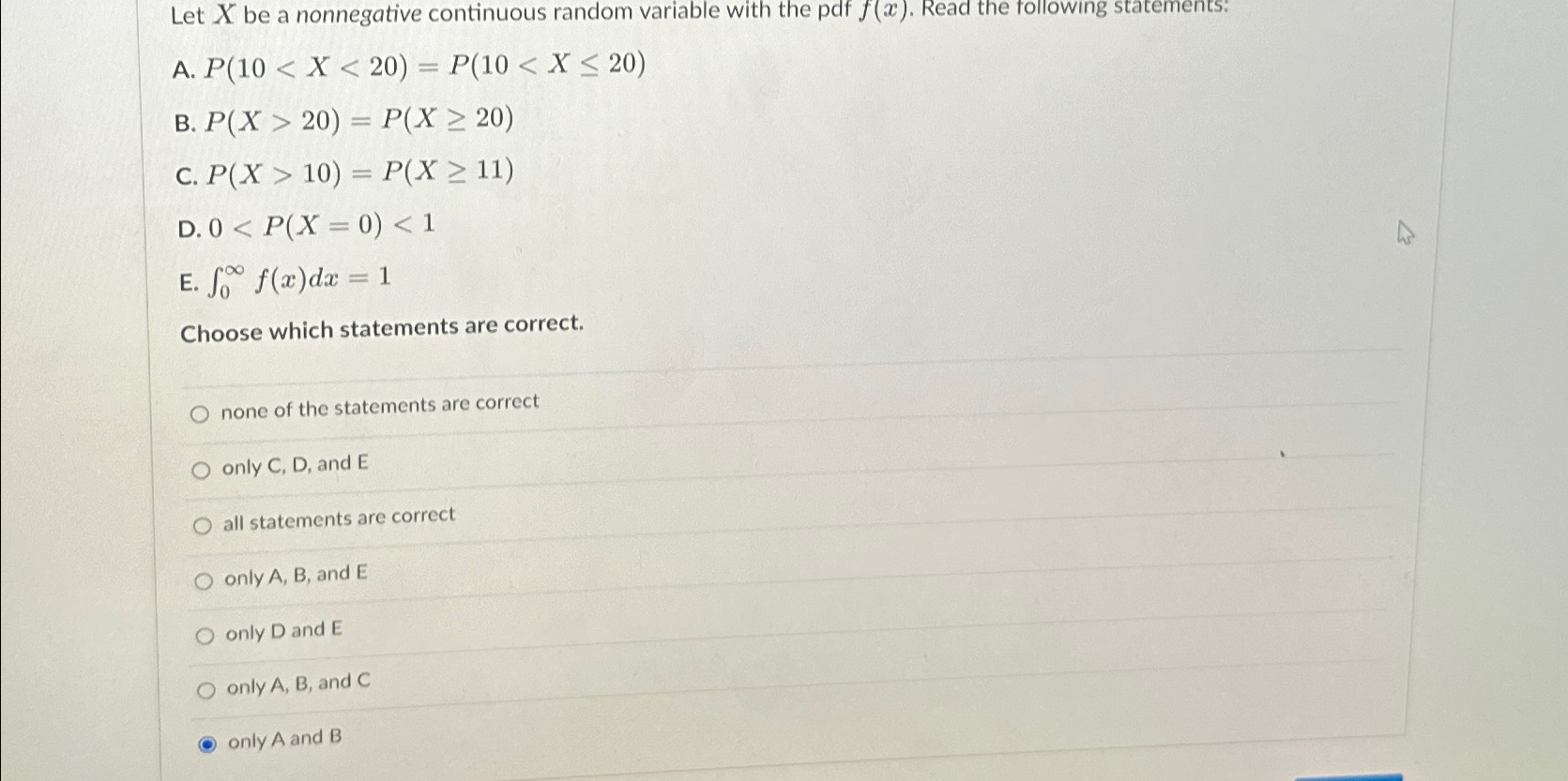 Solved Let x ﻿be a nonnegative continuous random variable | Chegg.com
