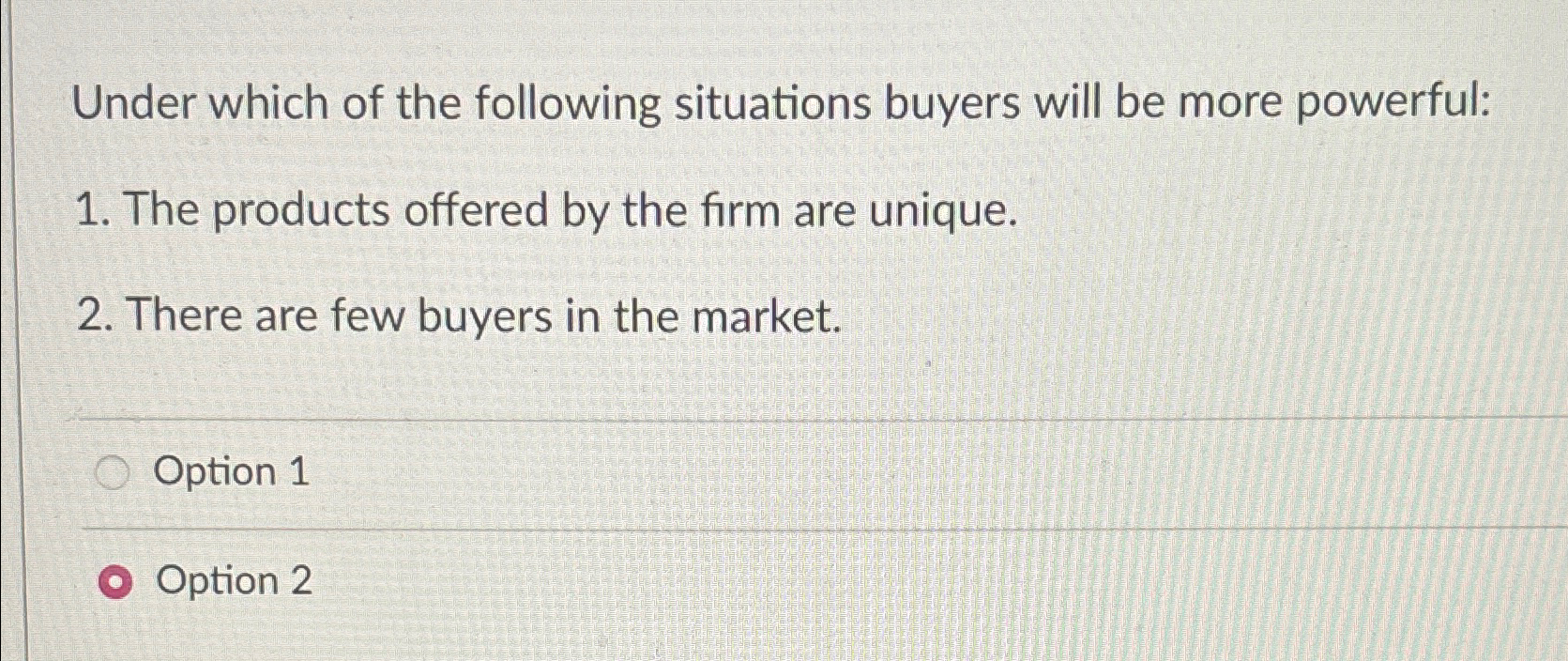 Solved Under which of the following situations buyers will | Chegg.com