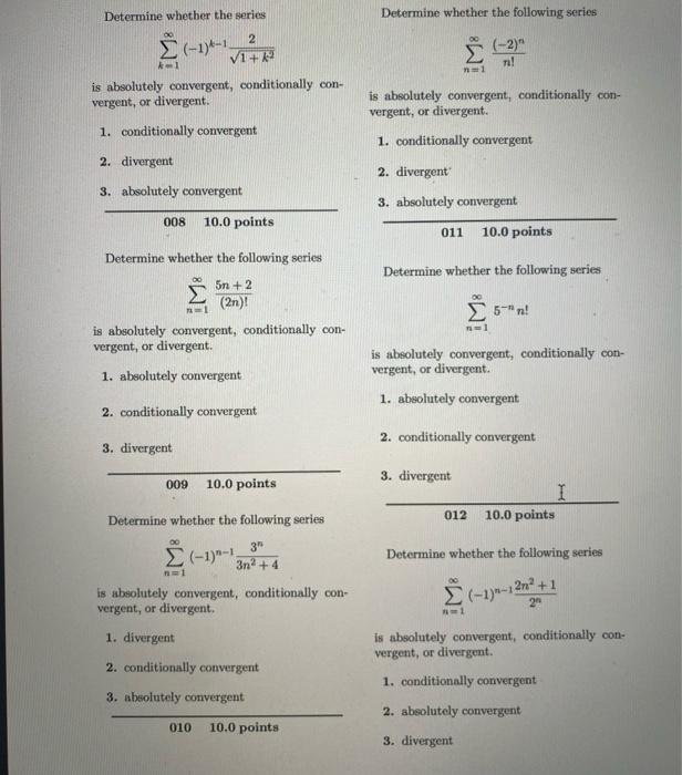 Solved Determine Whether The Series Determine Whether The