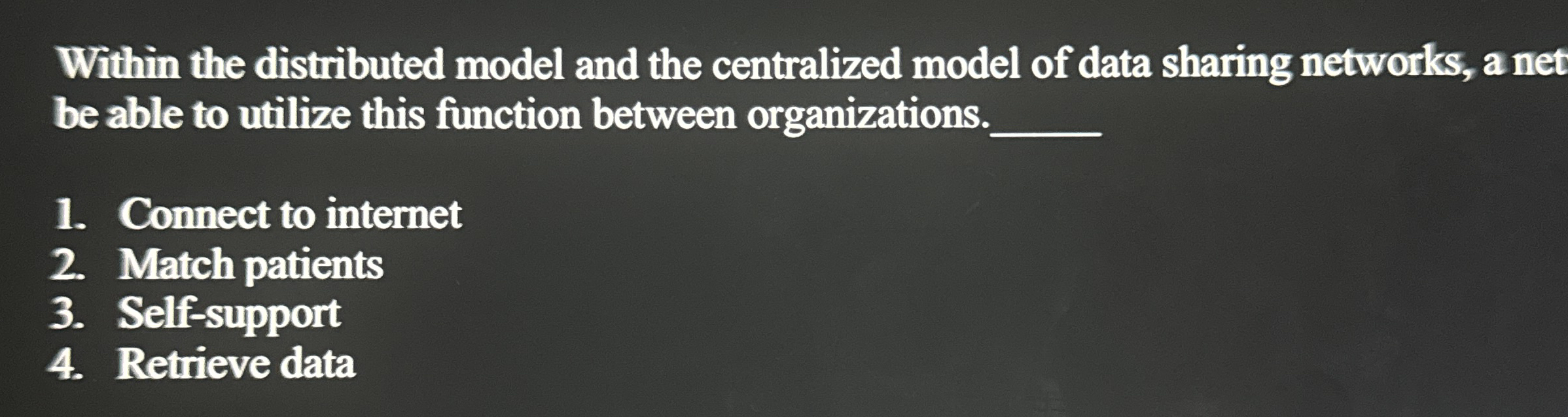 Solved Within the distributed model and the centralized | Chegg.com