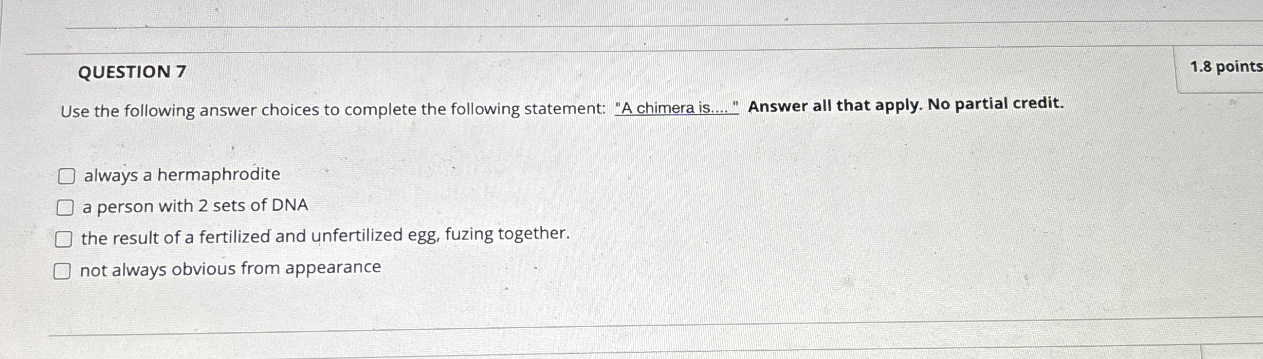 Solved QUESTION 7Use the following answer choices to | Chegg.com