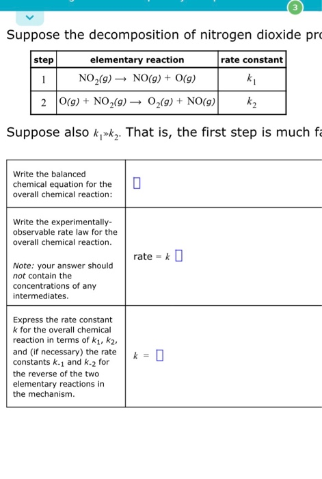 Solved Suppose the decomposition of nitrogen dioxide pro | Chegg.com