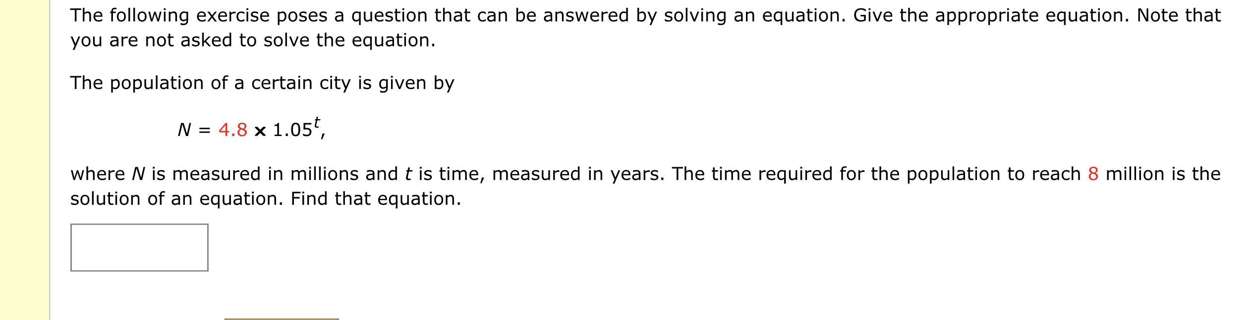 Solved The following exercise poses a question that can be | Chegg.com
