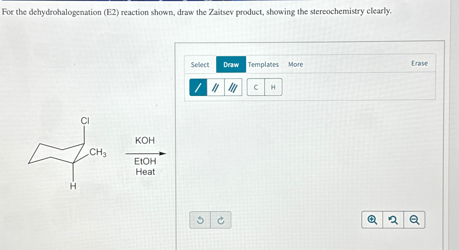 Solved For the dehydrohalogenation (E2) ﻿reaction shown, | Chegg.com