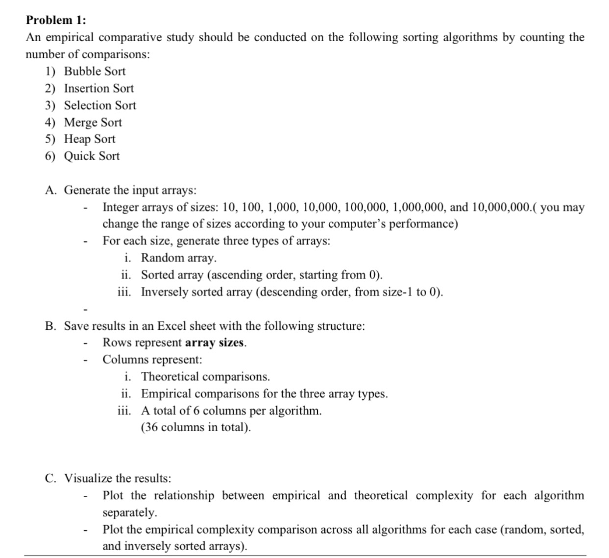 Solved USING AI IS PORHIBITED Problem 1:An empirical | Chegg.com