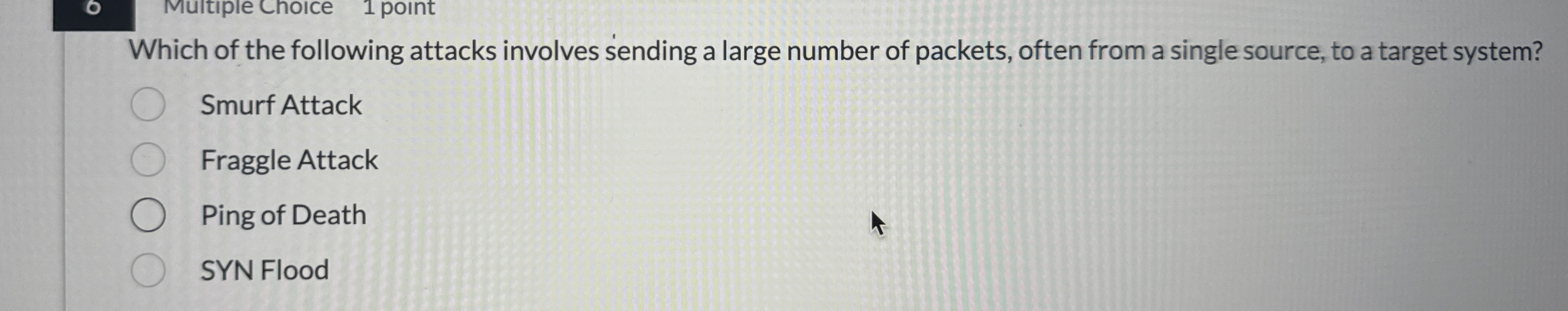 Solved Which of the following attacks involves sending a | Chegg.com