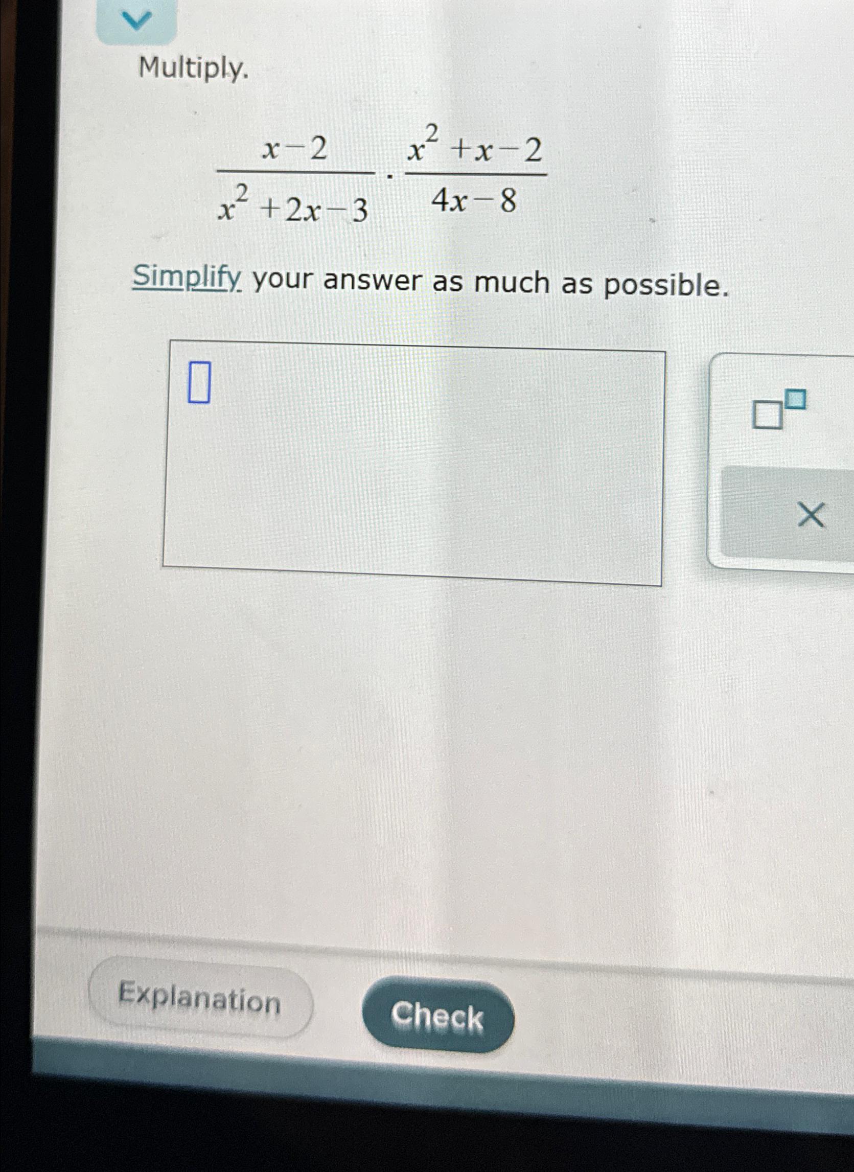 Solved Multiply x 2x2 2x 3 x2 x 24x 8Simplify Your Answer As Chegg