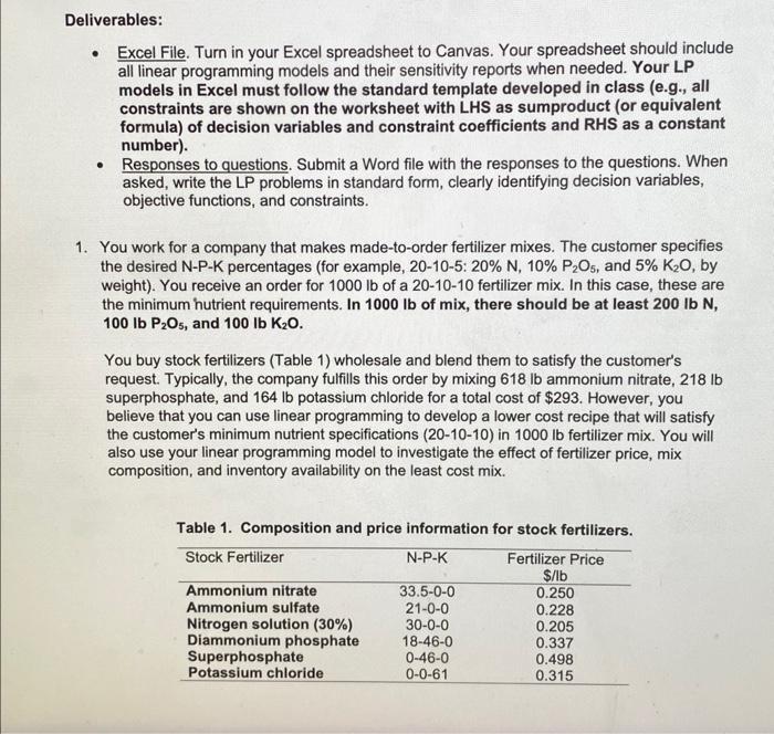 Solved - Excel File. Turn in your Excel spreadsheet to | Chegg.com