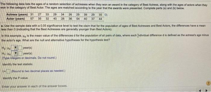 Solved 39 40 28 36 The following data lists the ages of a | Chegg.com