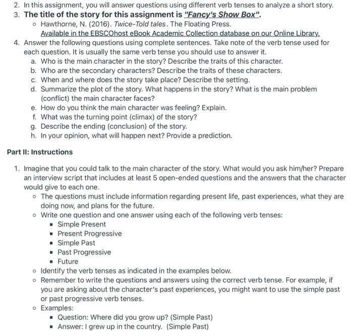 2. In this assignment, you will answer questions | Chegg.com