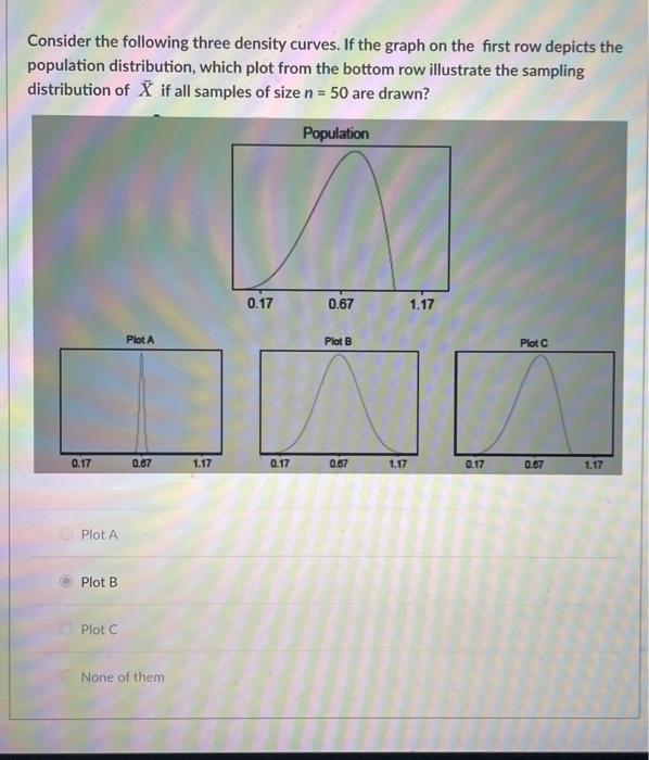 Solved Consider the following three density curves. If the | Chegg.com