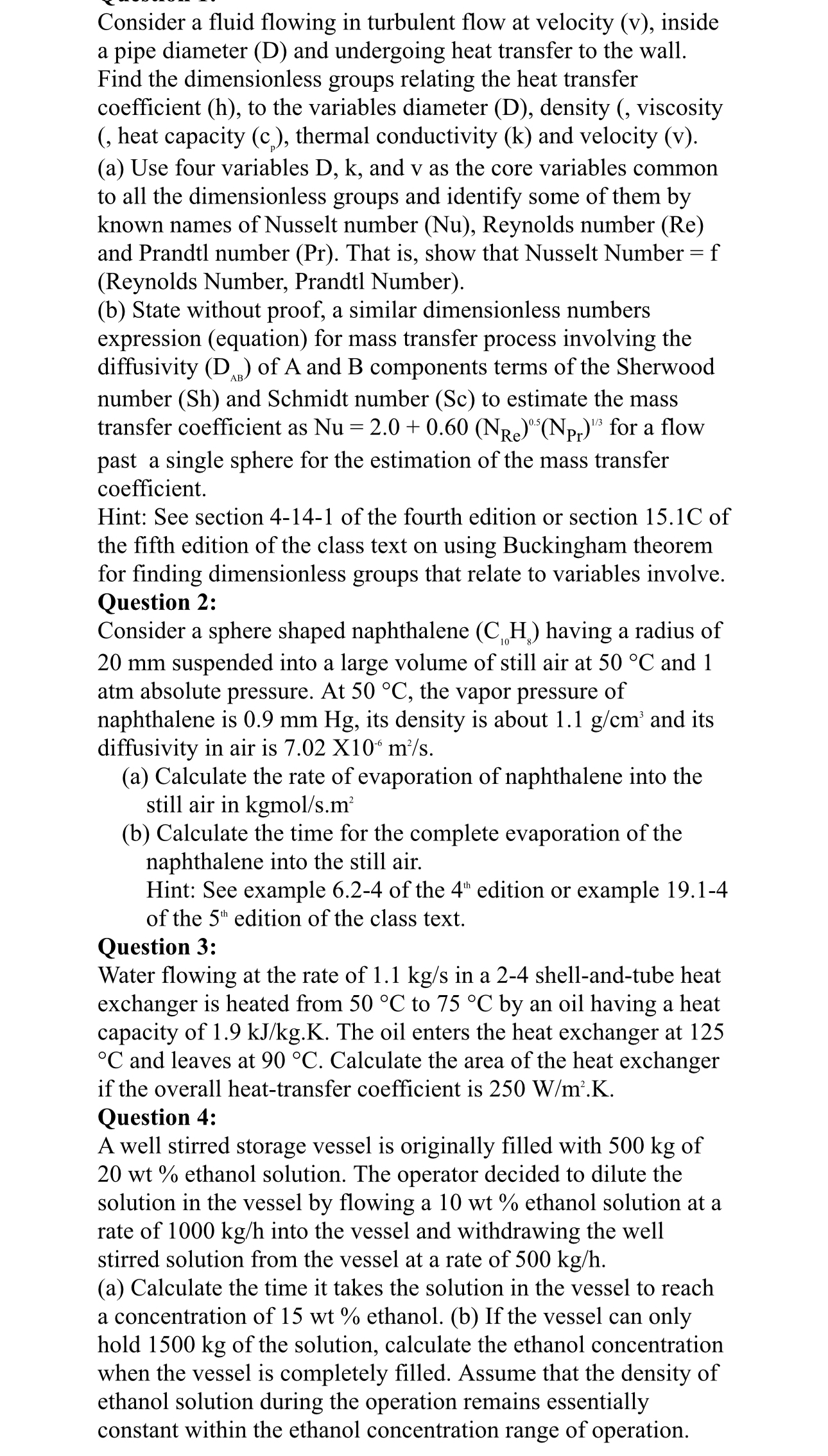 Solved Draw flow diagrams for questions 2-4 ﻿and solve | Chegg.com