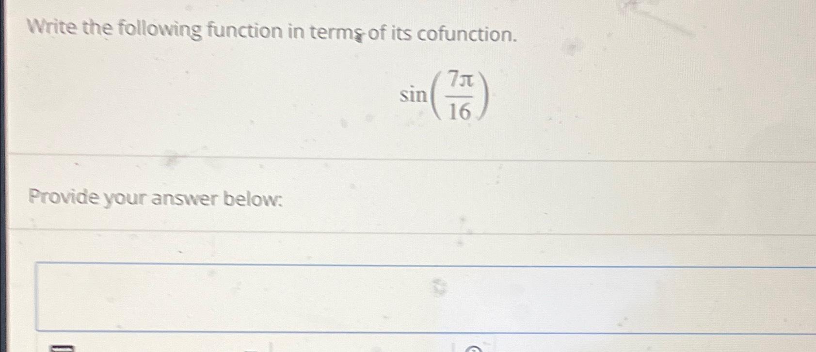 Solved Write the following function in terms of its | Chegg.com