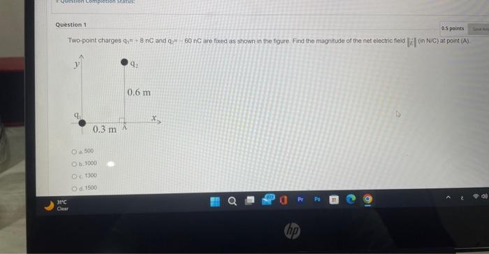 Solved Two-point charges q1=+8nC and q2=−60nC are foxed as | Chegg.com