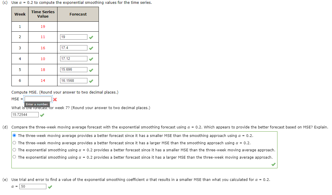 Solved Can somesome help me find the MSE please!! | Chegg.com