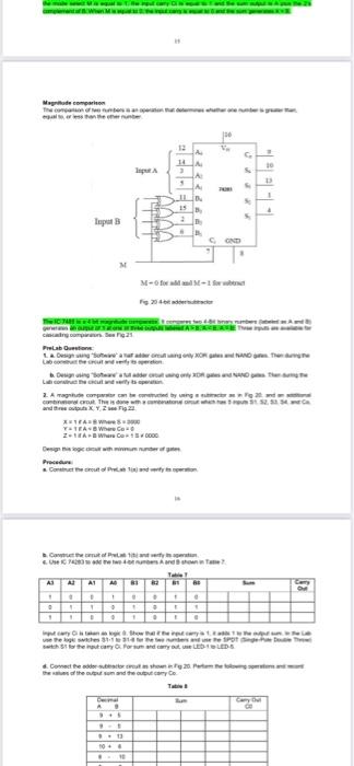 c. Use IC 74283 to add the two 4-bit numbers A and B | Chegg.com