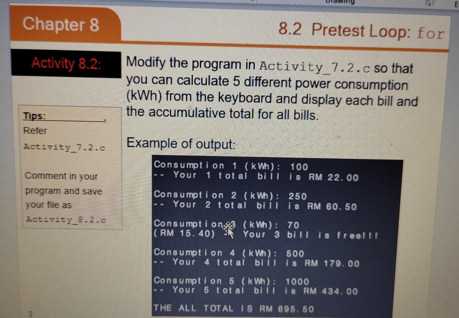 Solved Modify the program in Activity_8.3/4.c so that you | Chegg.com