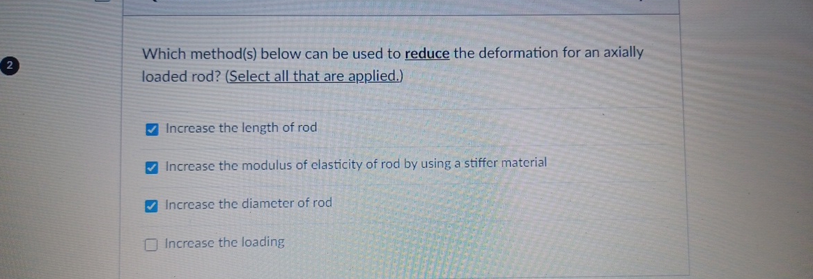 Solved 2Which method(s) ﻿below can be used to reduce the | Chegg.com