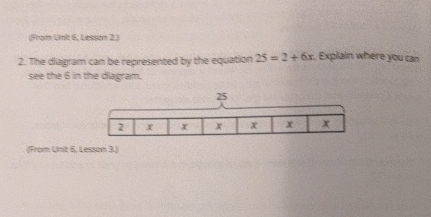 Solved Prom Uint E, ﻿tesson 2 )2. ﻿The diagram can be | Chegg.com