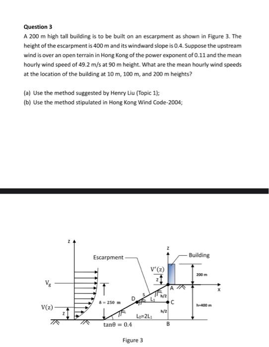 Question 3 A 200 m high tall building is to be built | Chegg.com