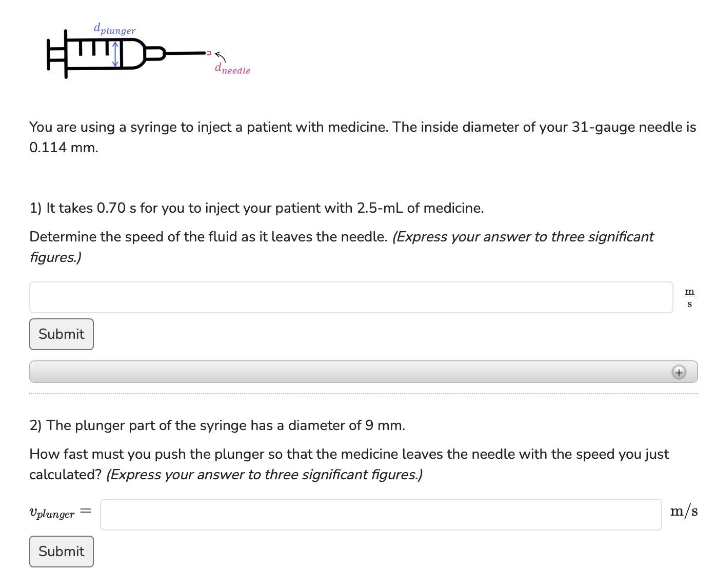 Solved You are using a syringe to inject a patient with | Chegg.com