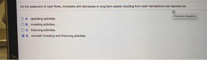 Solved Cash received from the issuance of common stock is | Chegg.com