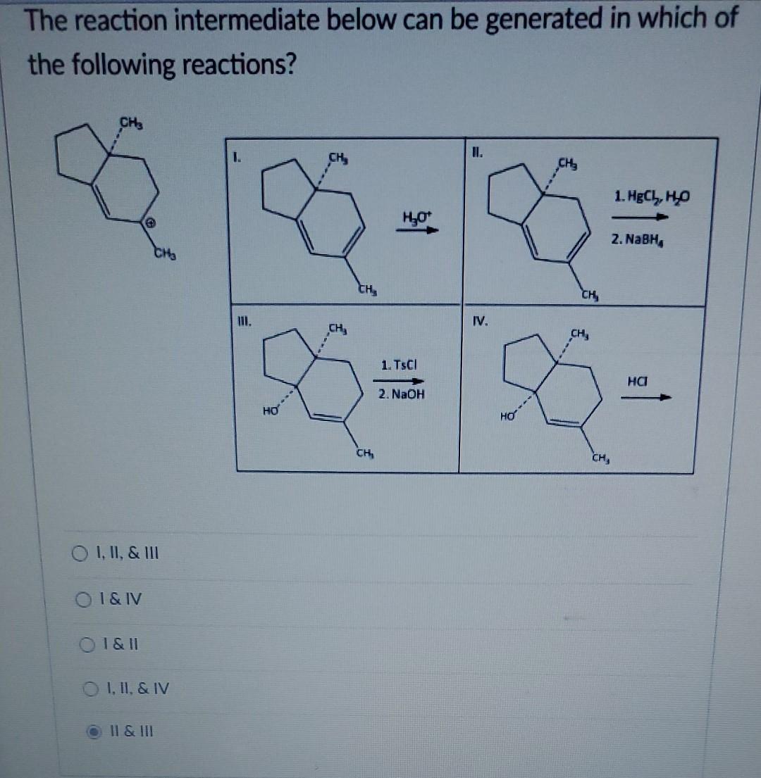 Solved The reaction intermediate below can be generated in | Chegg.com